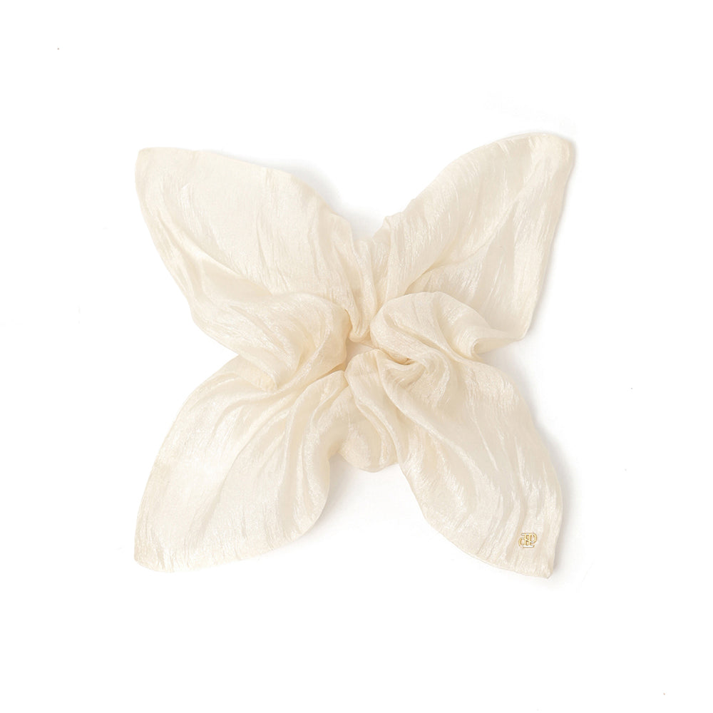 oganza square scrunchie - ivory – depound